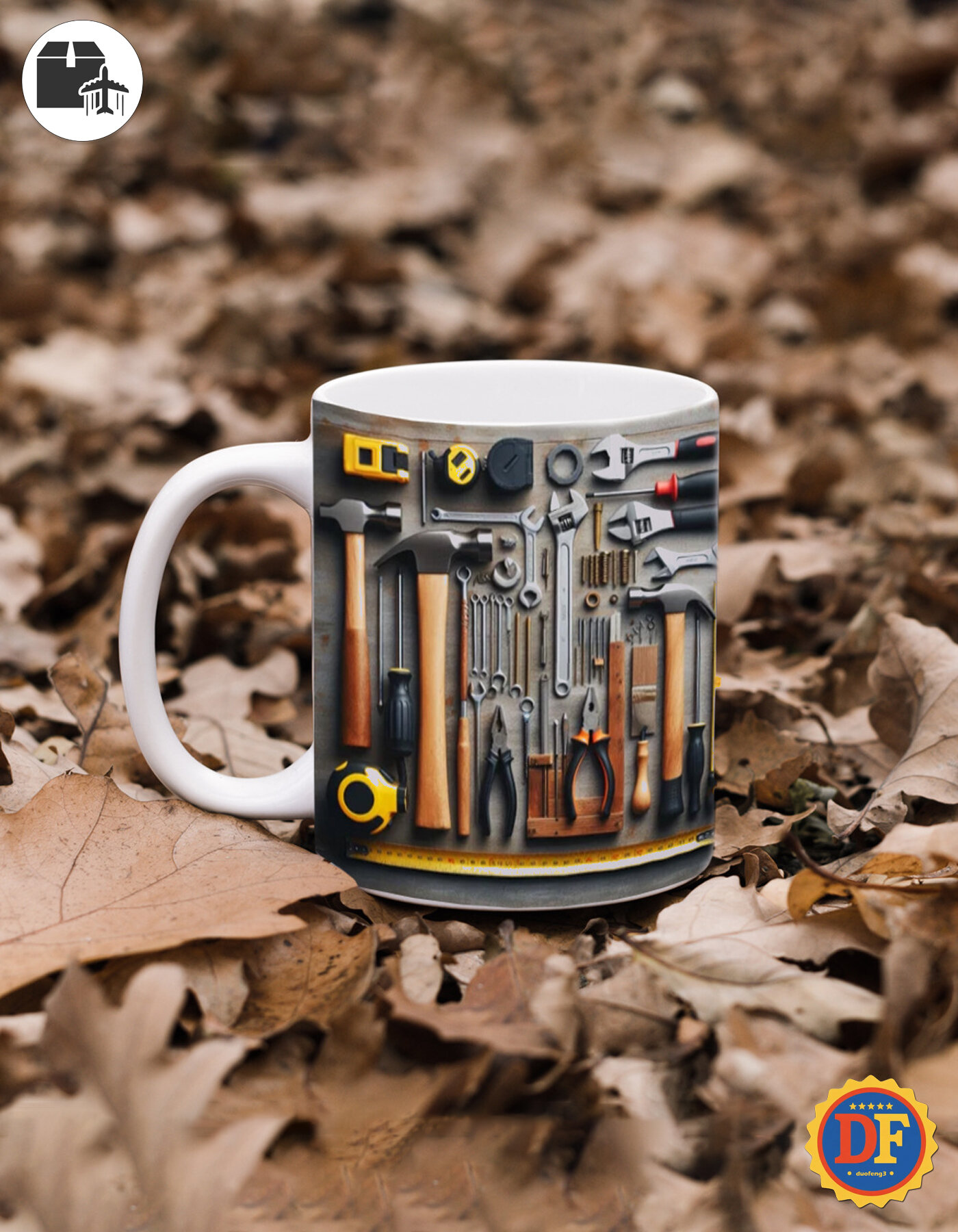 Керамическая чашка для кофе и чая объемом 320 мл, С-образная ручка, подарок к празднику, 1 штука