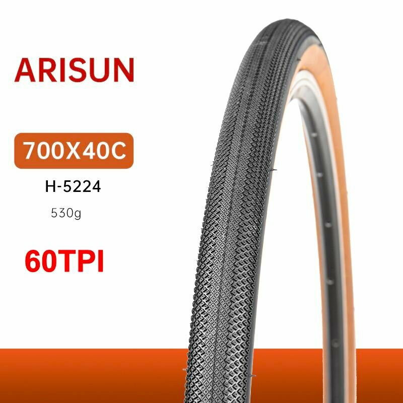 Шины для велосипеда Chaoyang ARISUN 700x40C проволочные, гравийные, 60TPI надежные и универсальные для дорожных и внедорожных поездок
