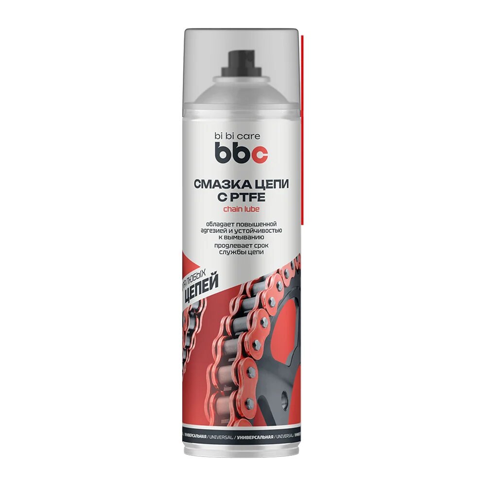 Смазка цепи PTFE 650 мл BiBiCare 4410, Идеальна для консервации техники