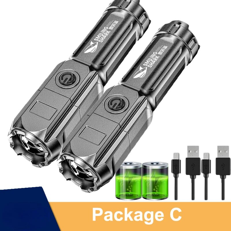 PDQ Тактический фонарик 100000 люмен 2PCS