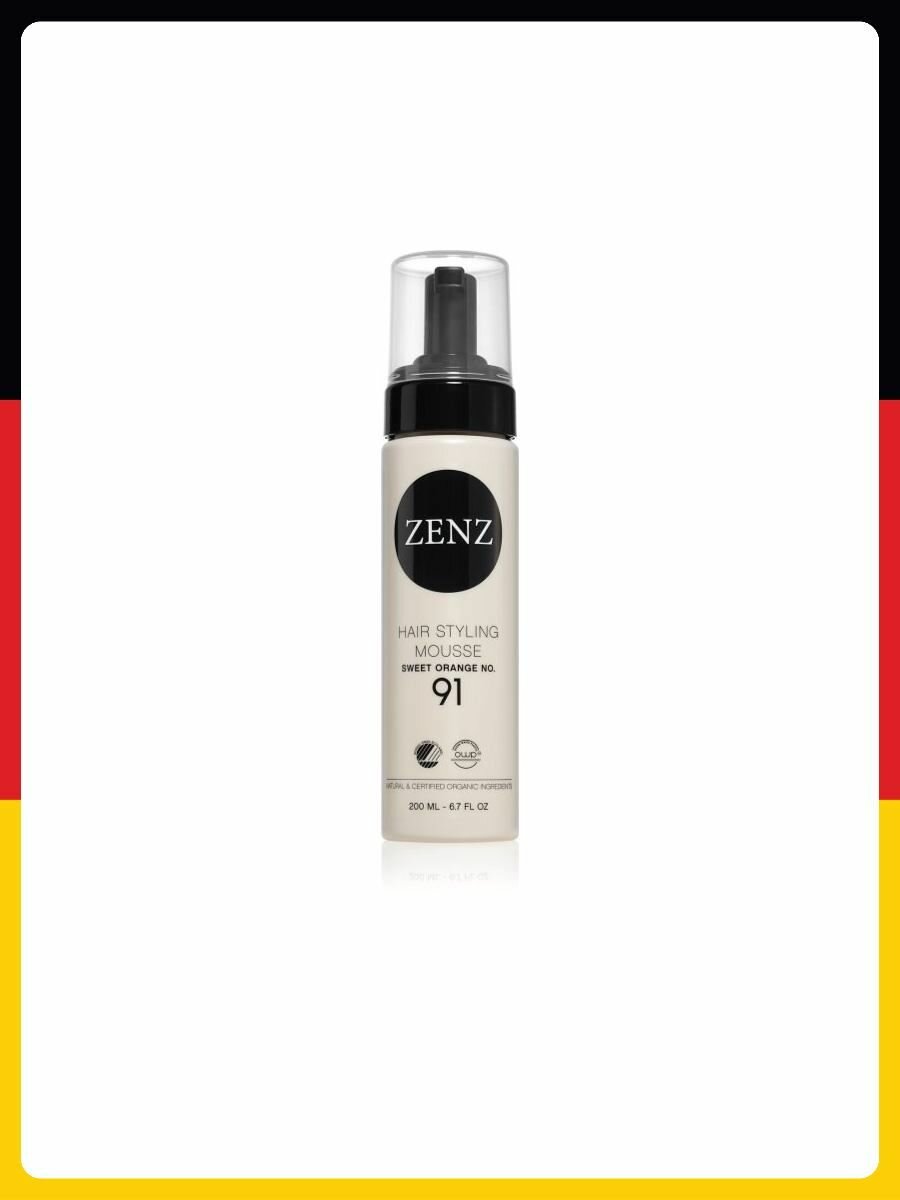 Мусс для волос ZENZ Organic Sweet Orange No. 91 Mousse for Damaged Hair, 200 мл