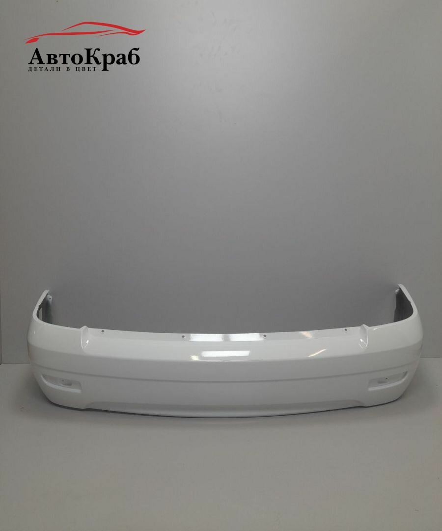 Бампер задний хэтчбек в цвет для ВАЗ (LADA) Приора I (2007 — 2013) 240 - белое облако белый
