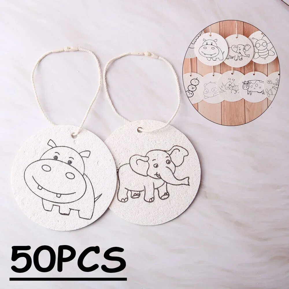 3D бумага для рисования для детей circle pattern 50PCS