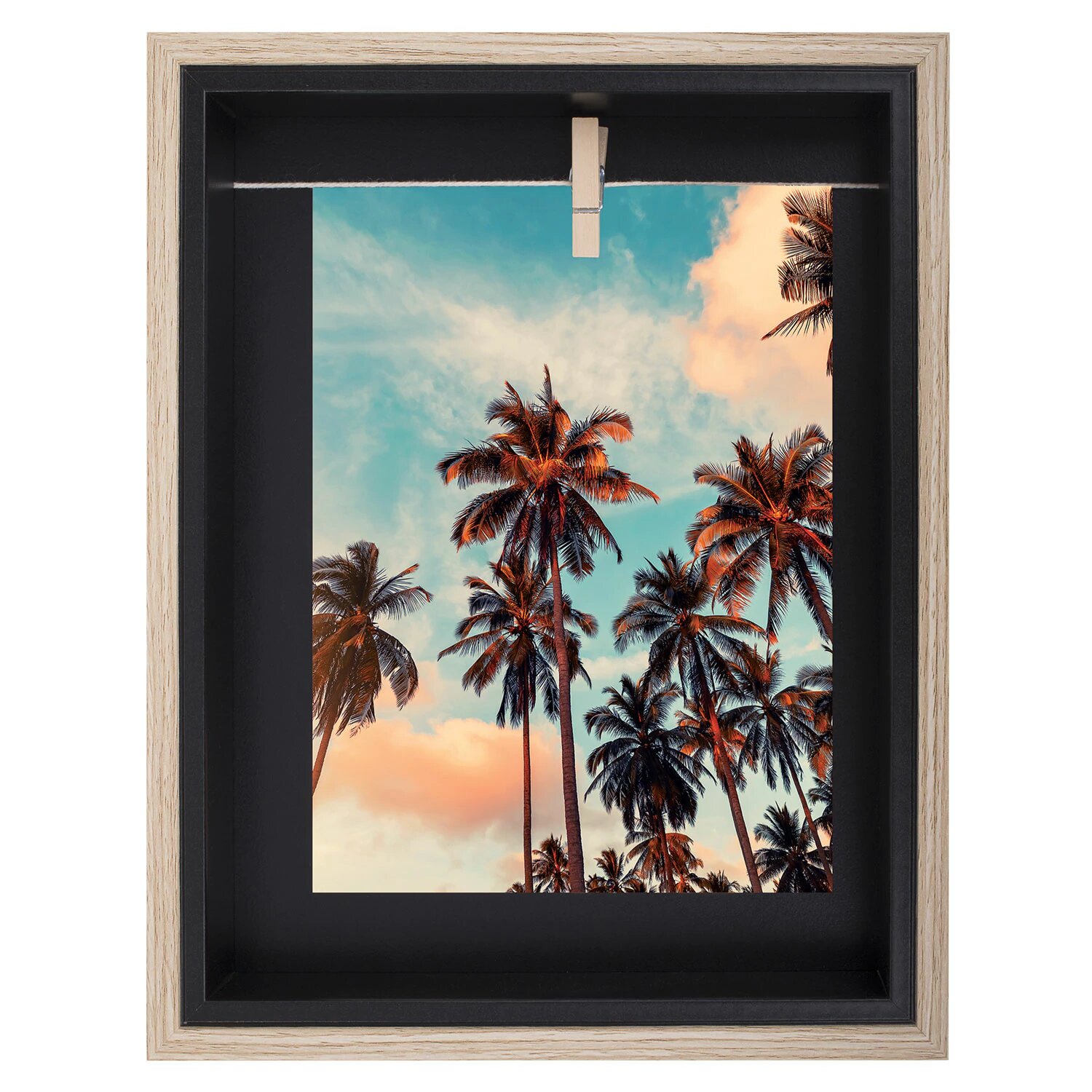 Рамка из МДФ BRAUBERG LOFT BLACK BOX, фото 1318 см, с прищепкой, 2025 см, 391290