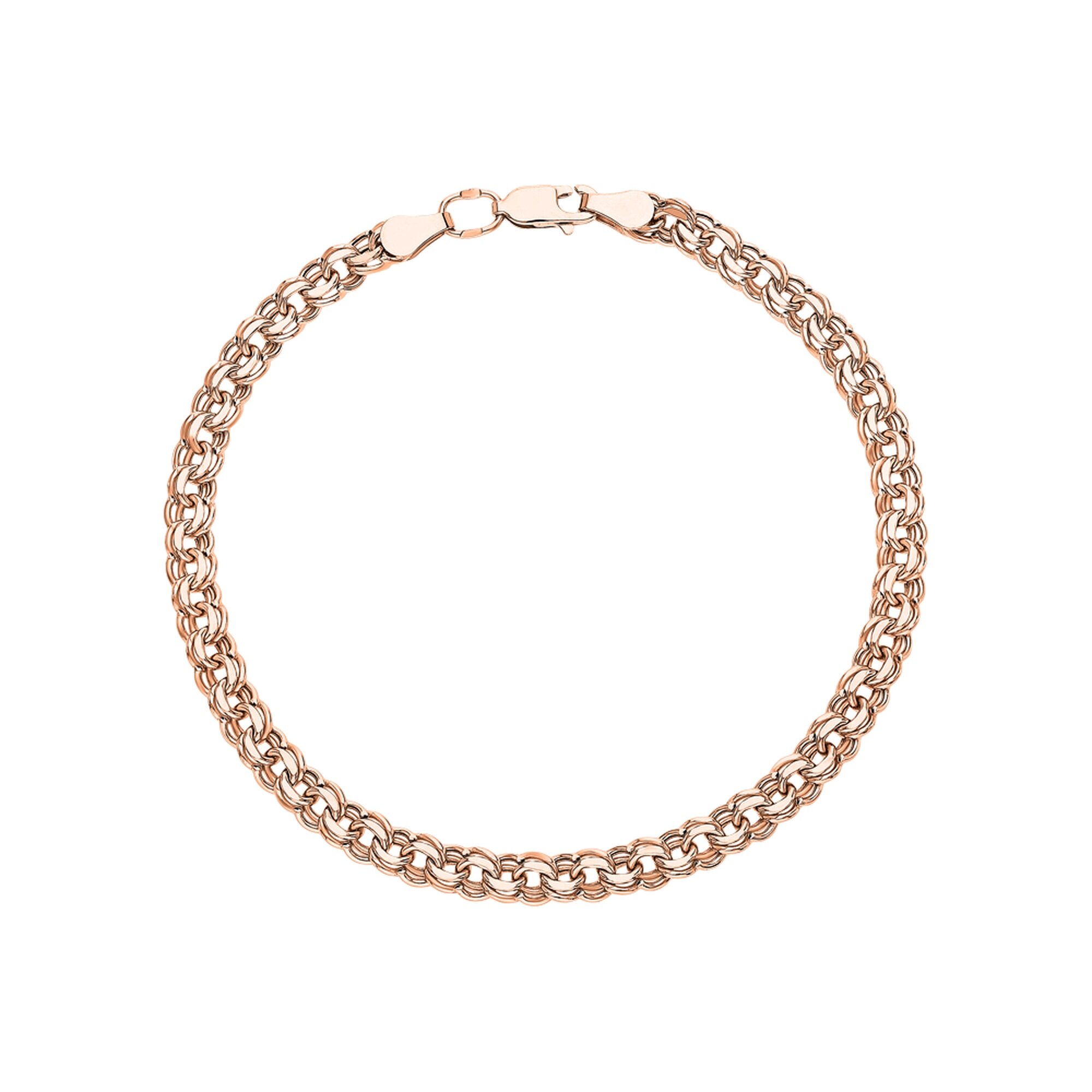 Браслет, красное золото, 585 проба