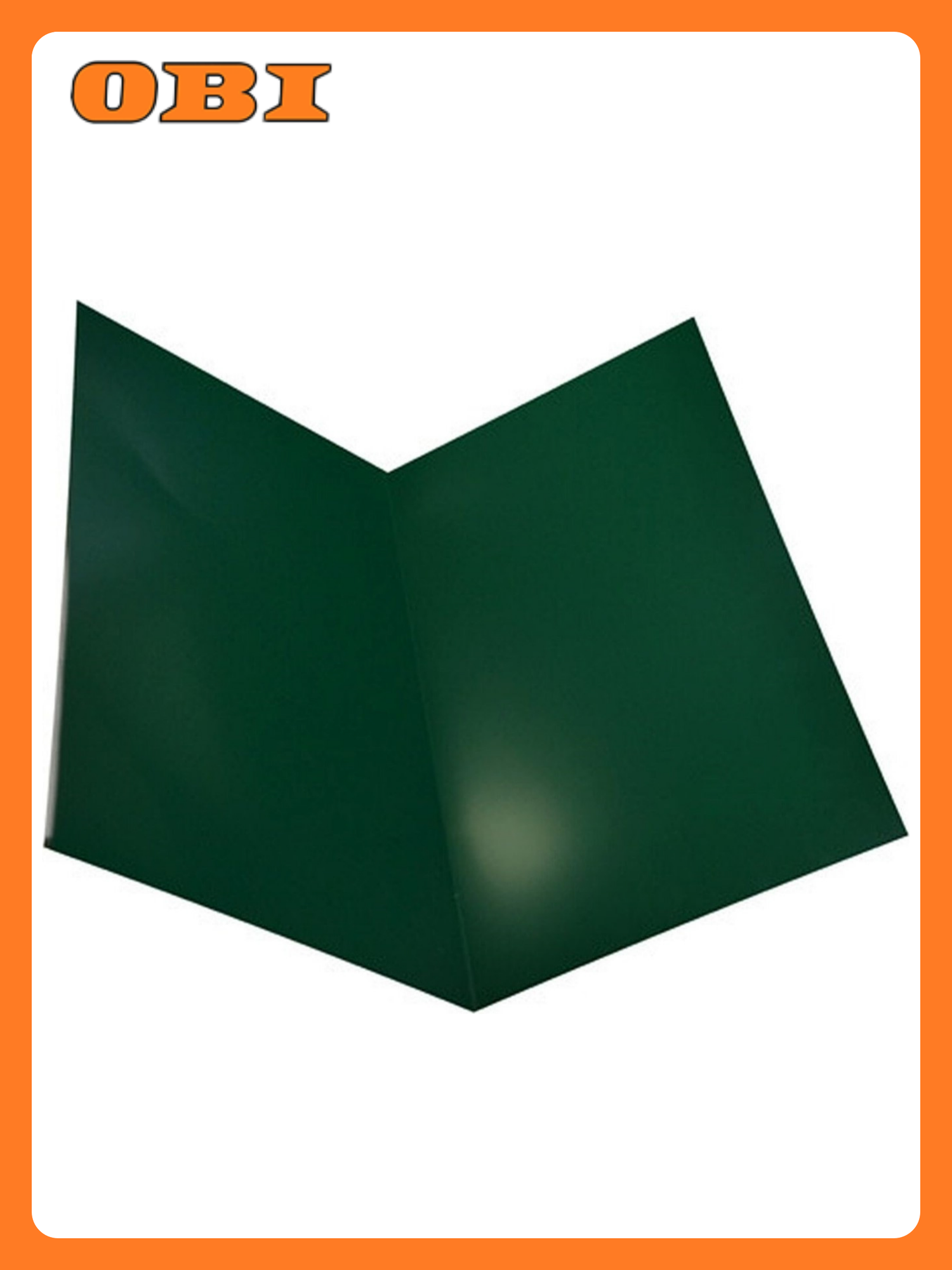 Ендова Таврос, для металлочерепицы, сталь, 200x20 см, зеленая