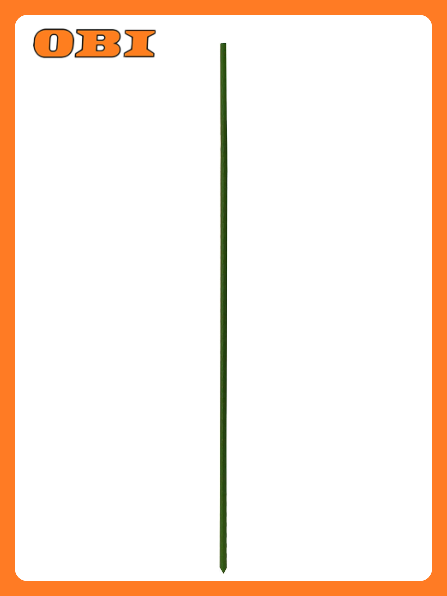 Опора для растений GARDEN SHOW H180, неразборная, металл, пластик, зеленая