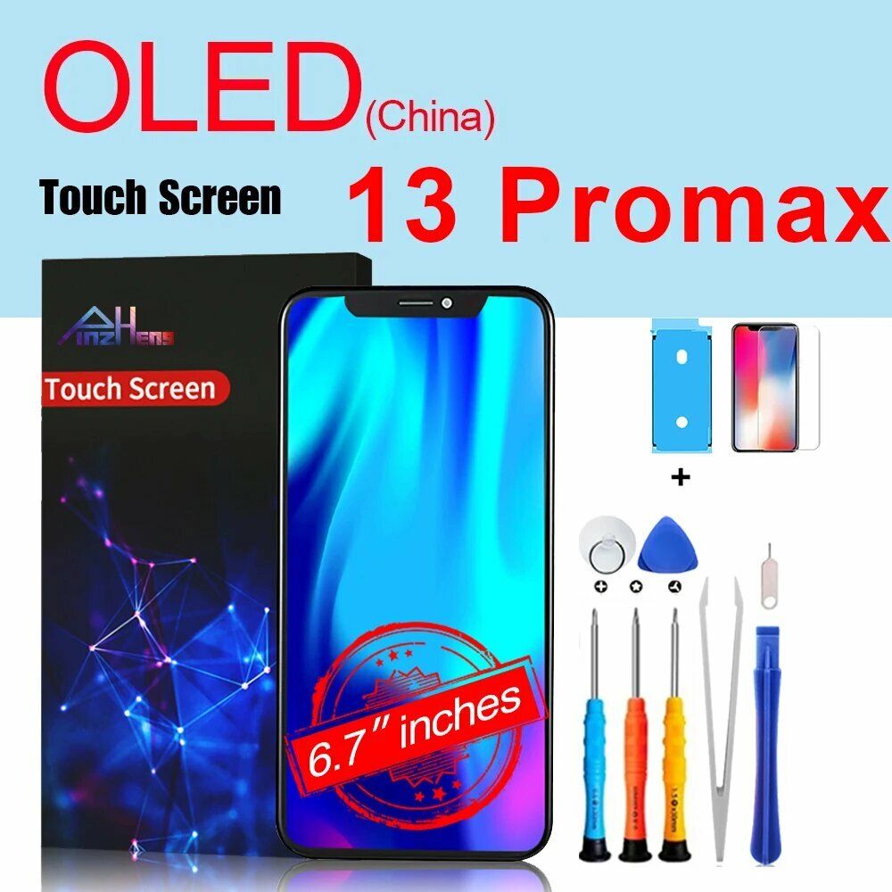 PINZHENG Высококачественный экран INCELL LCD OLED для iPhone 14 Pro 15 Plus 13 Pro Max Дисплей для замены iPhone с инструментами OLED For i13ProMax