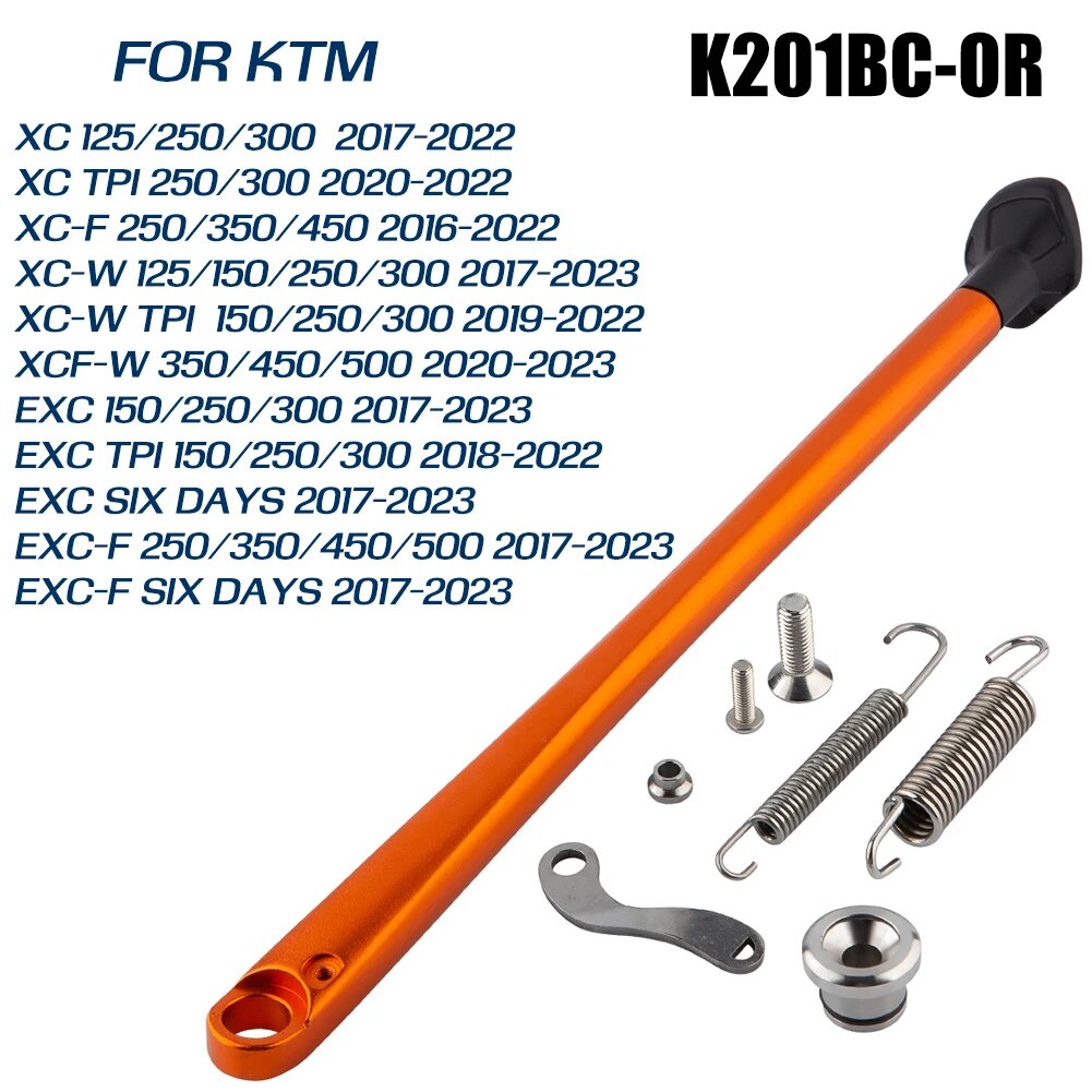 Подножка боковая KTM XC/EXC/XCF/EXC-F оранжевая K201BC-OR