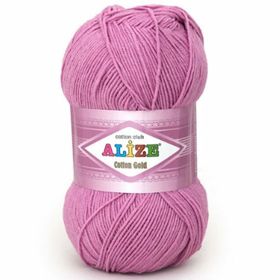 Пряжа Alize COTTON GOLD 98 розовый (5 мотков)