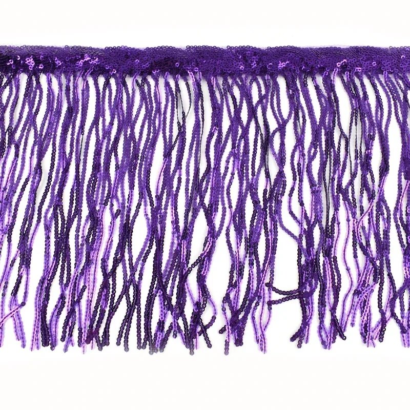 Фринги фиолетовые из полиэстера, 20см, 3Yards