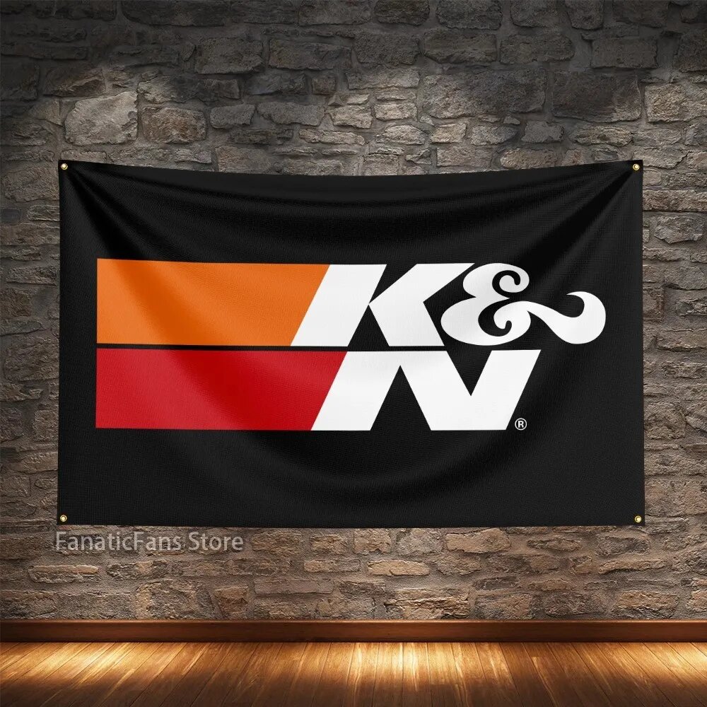 K&N гоночный флаг из полиэстера 90x150cm, FF1220