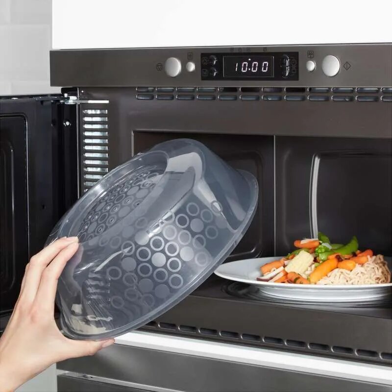 IKEA Крышка для микроволновой печи пластиковая прозрачная универсальная сделано в Италии — фото 1