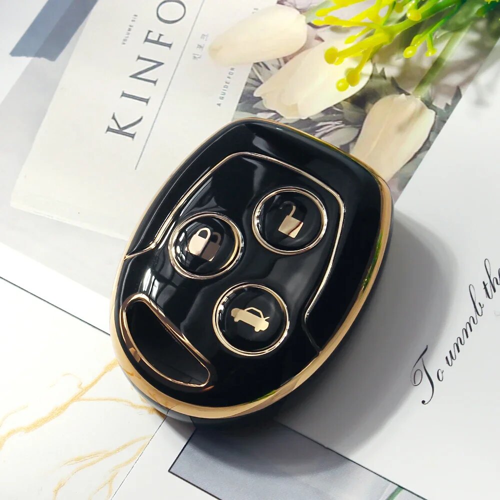 KEYYOU 1 шт. чехол из ТПУ с дистанционным управлением для Ford Focus Mk2 MK7 Mk5 Mk6 Fiesta Fusion Mondeo Mk3 Transit Street Ka, держатель для ключей черный