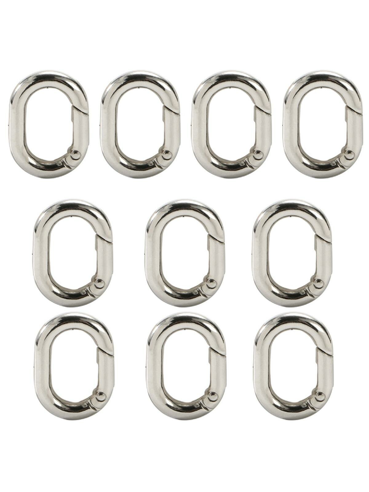 10 шт. Металлический карабин Брелки Пряжка Пружинный зажим для ремешка сумки