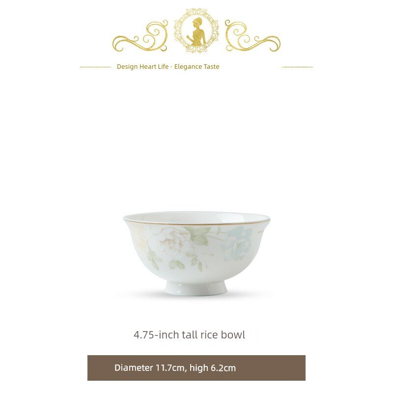 Новый набор посуды 2025 года: тарелки и миски из костяного фарфора, керамический столовый сервиз для дома, легкий люкс,