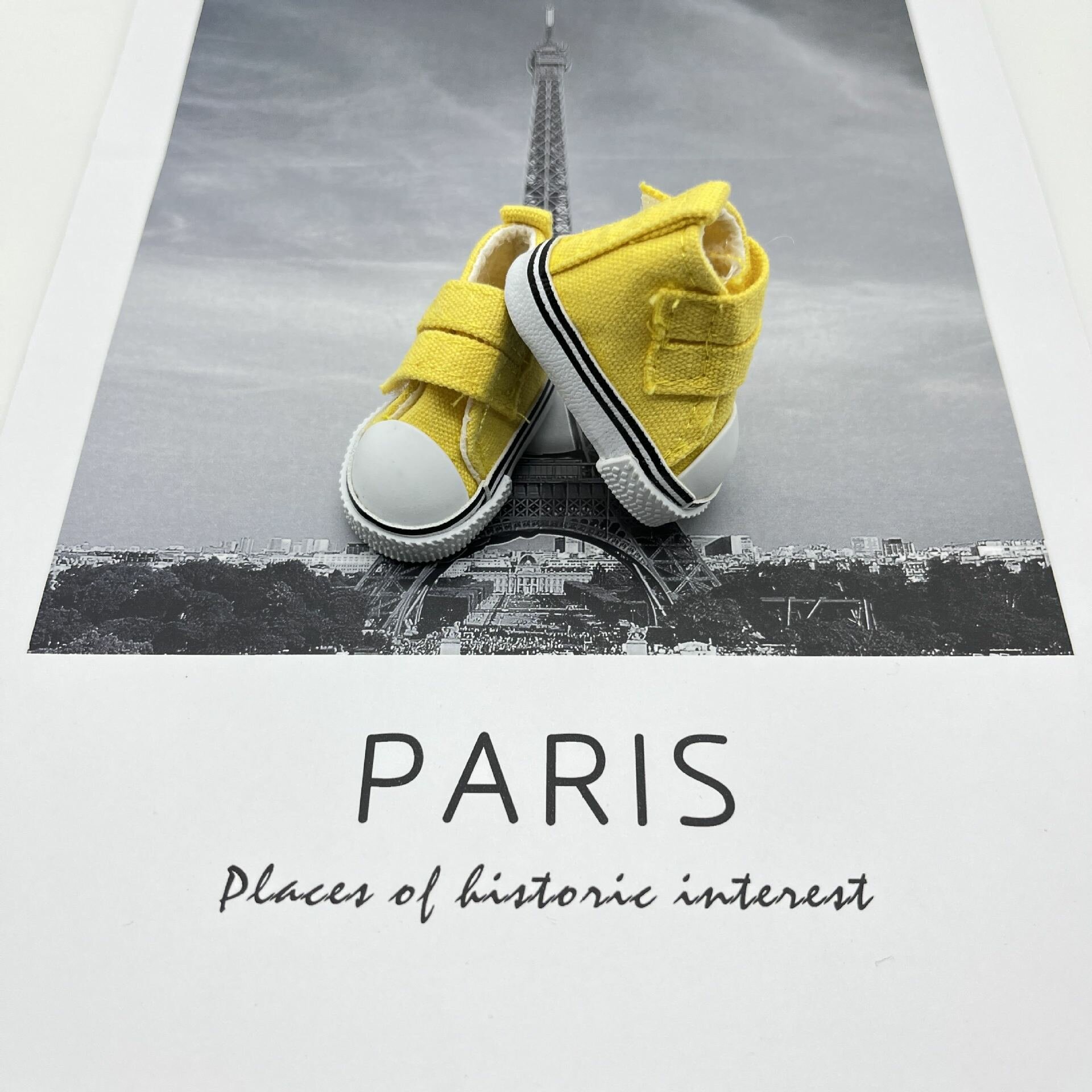 Горячая продажа через границу 20CM 6 очков BJD хлопок кукольные туфли 5CM мини-липучки холст обувь SD палец обувь 5cm