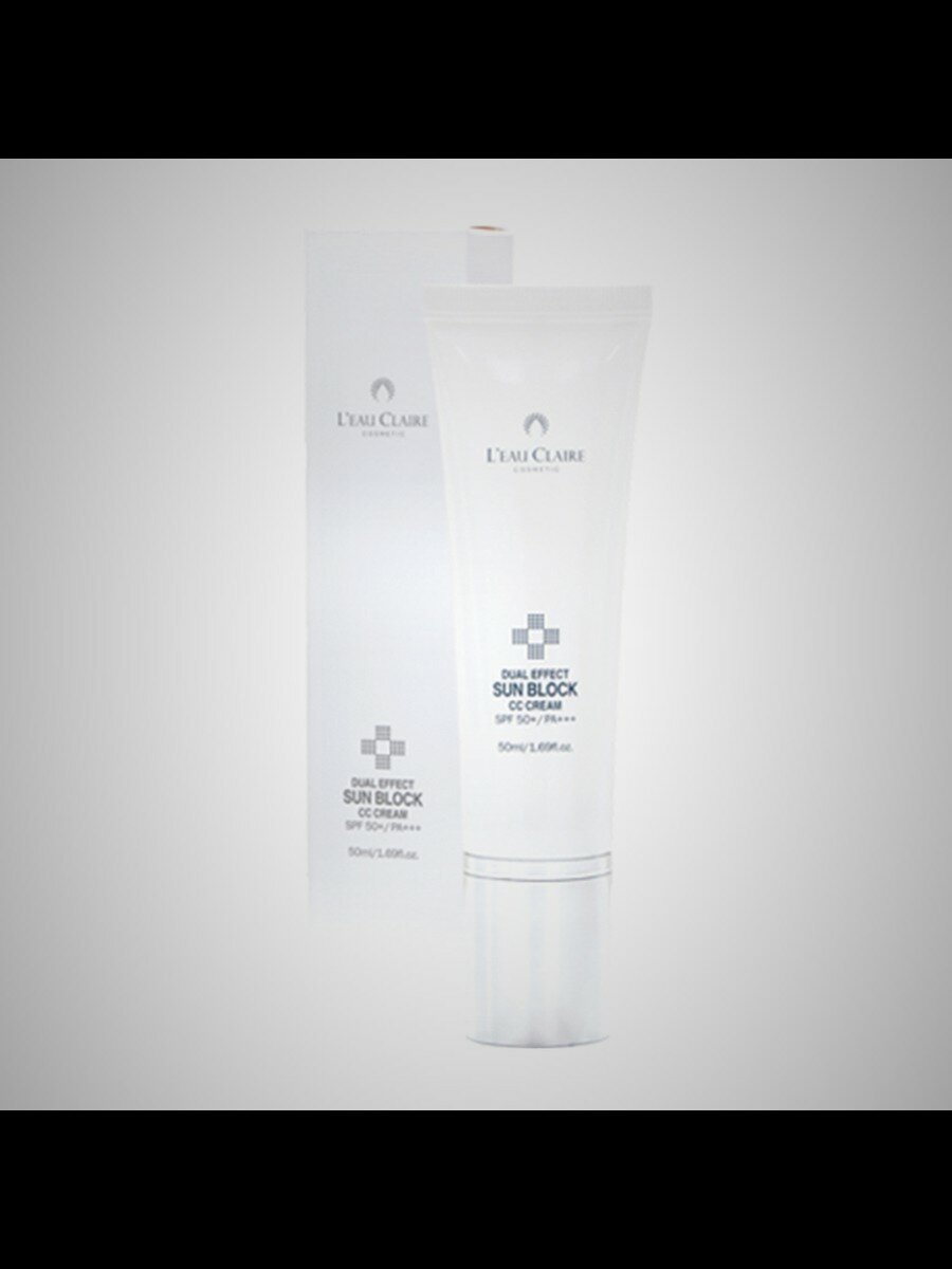 LEAU CLAIRE Dual Effect Sun Block CC Cream, СС-крем с двойным эффектом [SPF 50+ PA+++] 50 мл