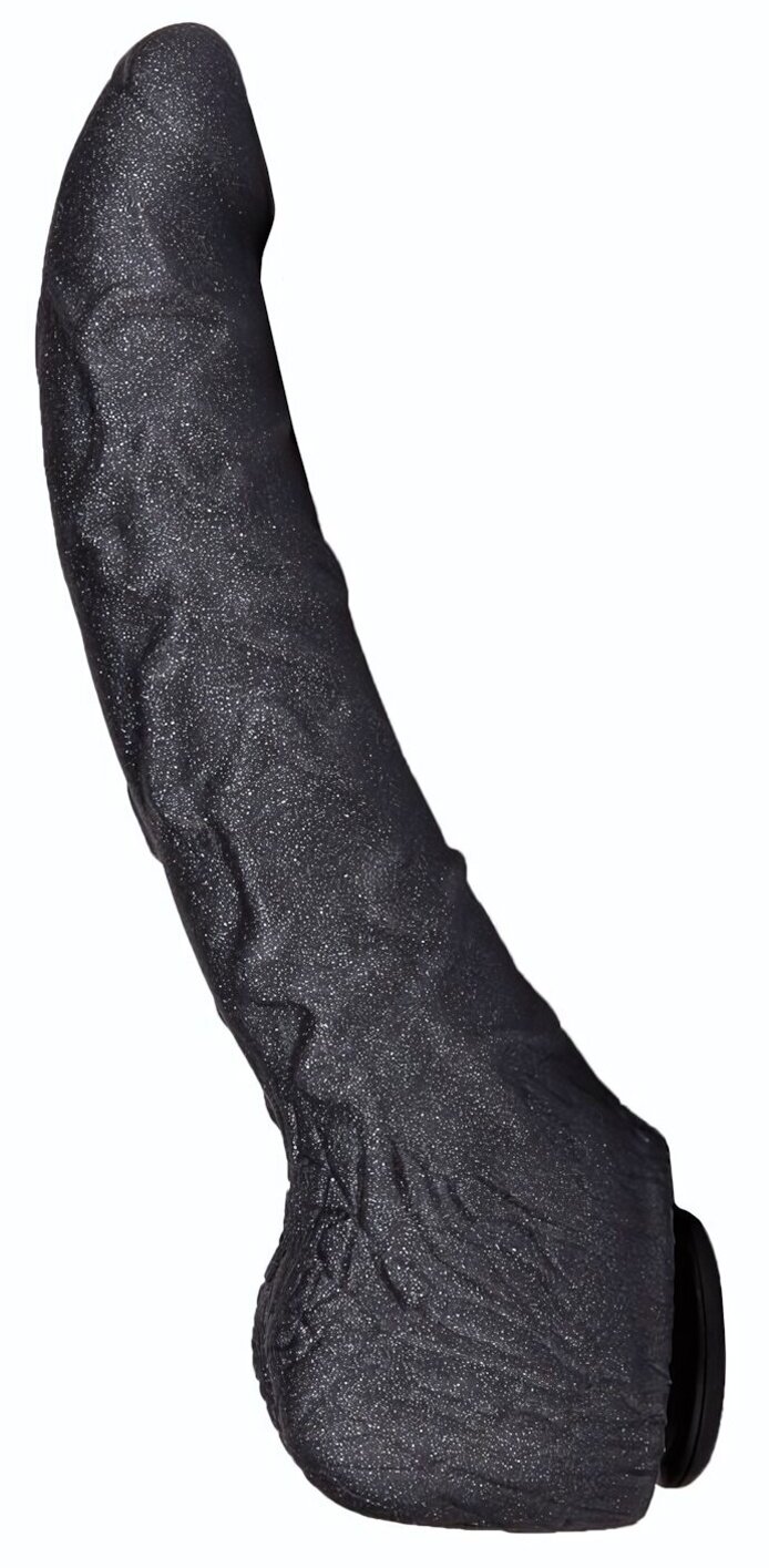 Насадка изогнутая 'Black Bent' 21,5см, ПВХ, черная, диаметр 3,5см