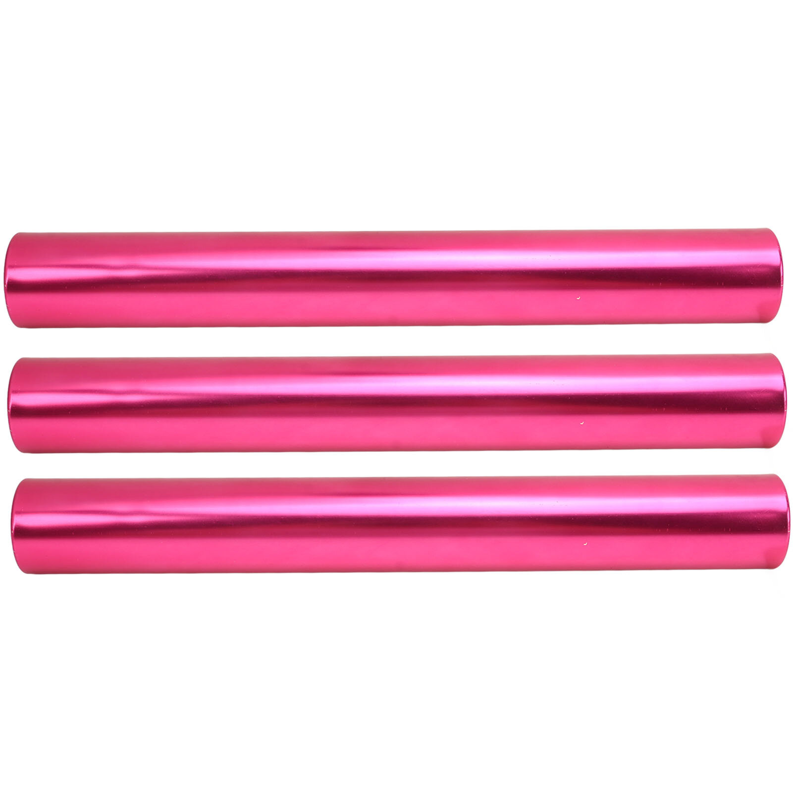 3 шт. алюминиевых эстафетных палочек для легкоатлетических соревнований, эстафетное снаряжение для беговых команд, для студенческих эстафетных забегов на открытом воздухе, розово-красный цвет.