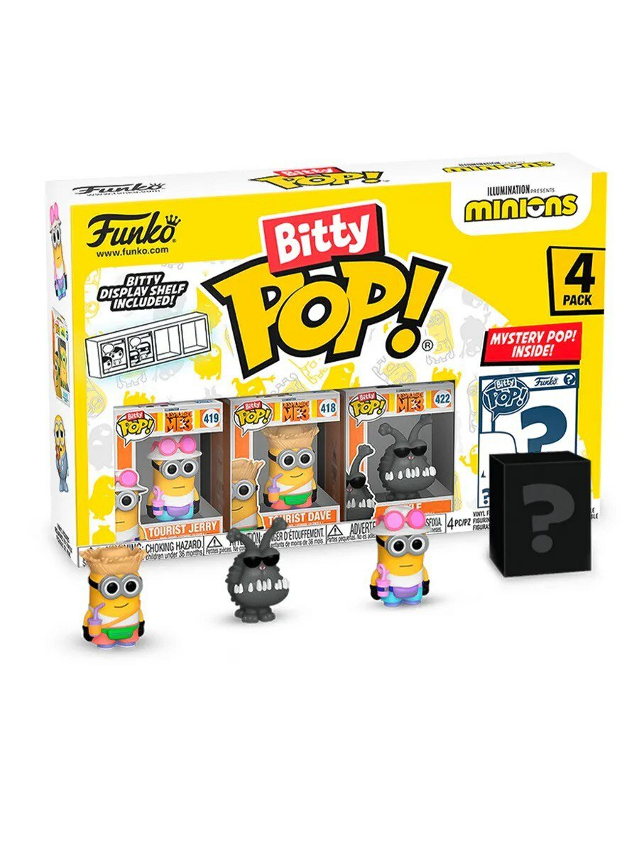 Набор минифигурок Bitty POP! Minions with mistery bitty\ Миньоны из мультфильма Миньоны 3 Series 4