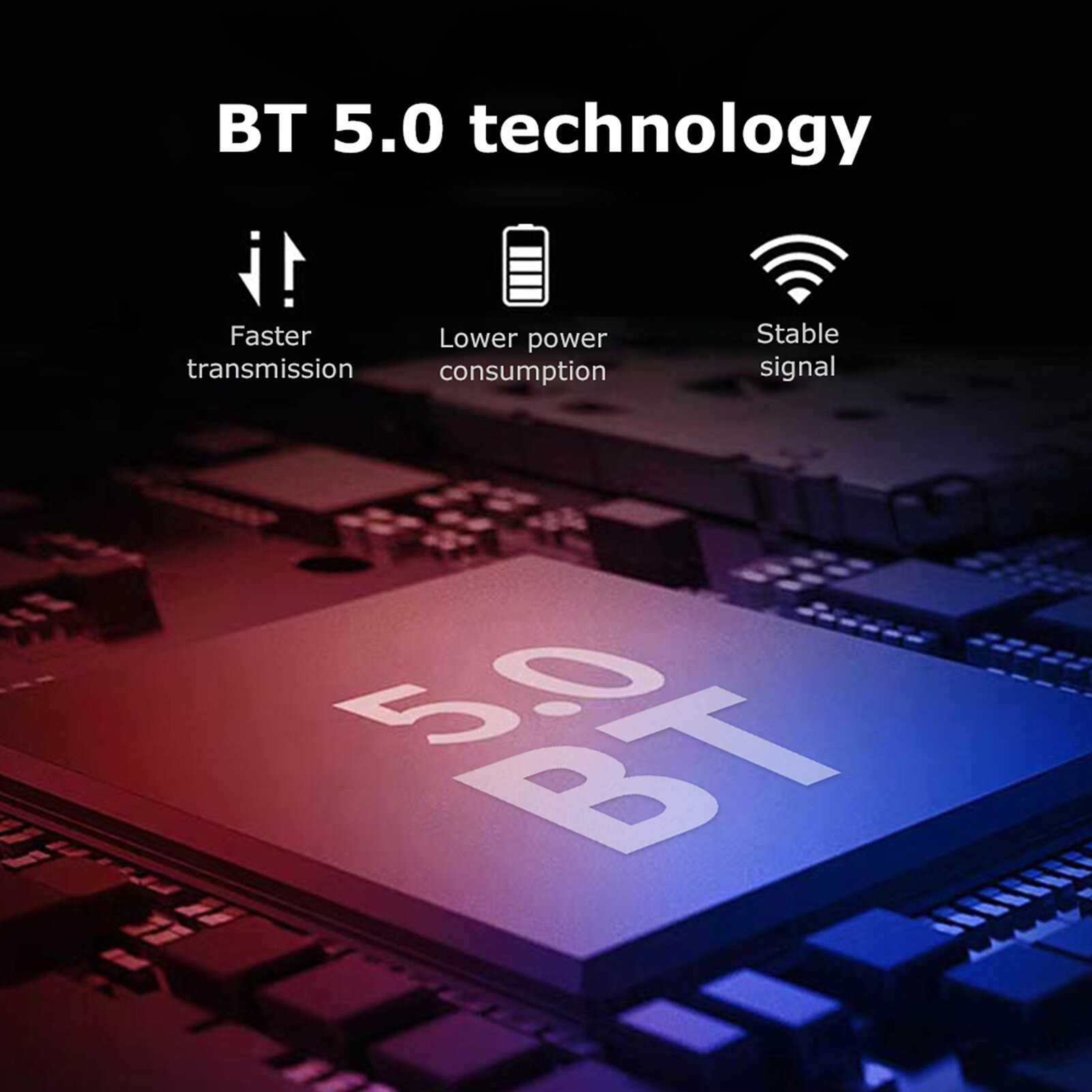 Беспроводная гарнитура Bluetooth 5.0 Business с заушным креплением, шумоподавлением, микрофоном и голосовой трансляцией для четких вызовов
