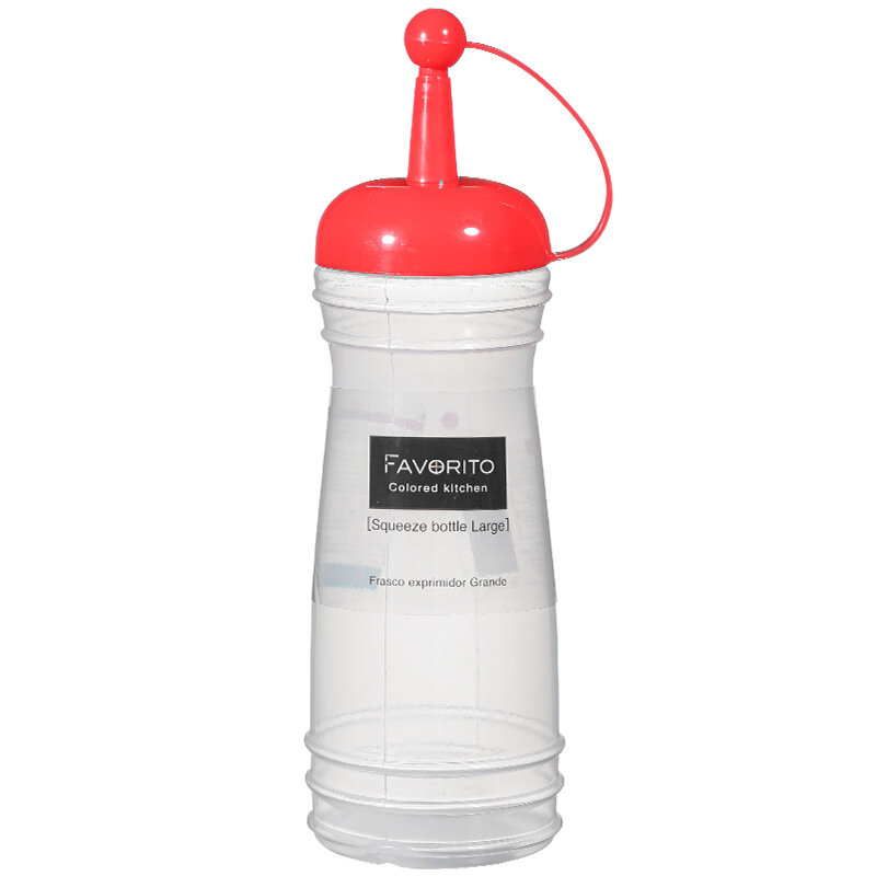 Комеки кухонная бутылка для сока с соплом для томатного соуса, майонеза, меда - красный цвет
