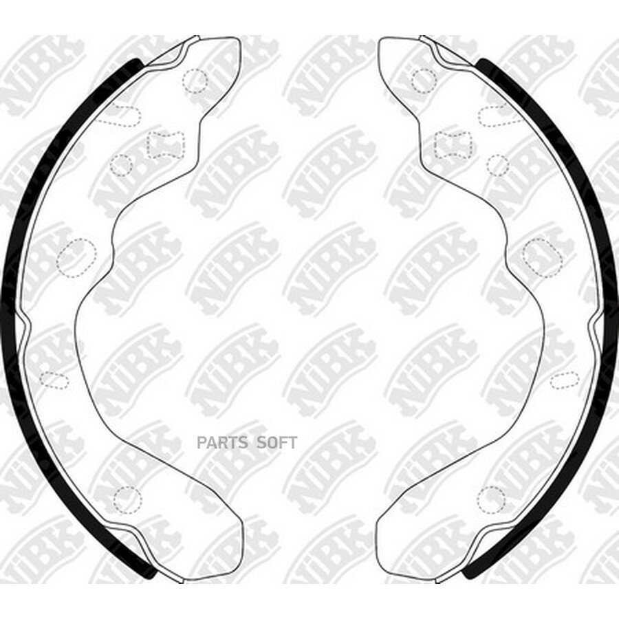 NIBK FN3394 Колодки тормозные барабанные MAZDA FAMILIA 1.6 2001 - 2004 MAZDA FAMILIA 1.3 2001 - 2004 MAZDA FAM ()