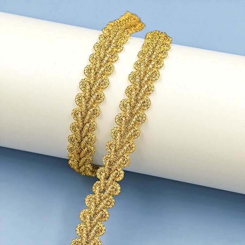 Тесьма декоративная "Шанель" шир.12мм цв. золото (25 метров)