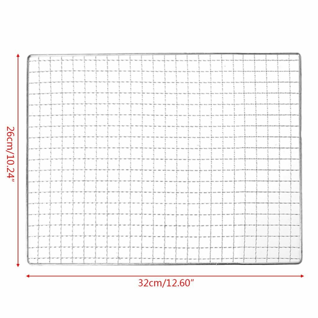 Нержавеющая сетка для гриля, Серебро - 26*32cm