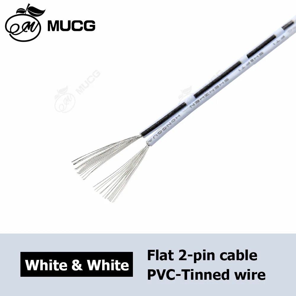 Плоский кабель красный черный белый динамик 2-контактная лента красный светодиодный медный провод 12 В 3 В 2 В автомобильные электрические провода 22 24 awg Автомобильный