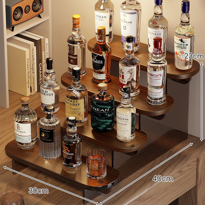 Винный стеллаж в виде лестницы, стеллаж для хранения винных бутылок, настольный дисплей, барная стойка, акриловый винный шкаф, хранение бокалов