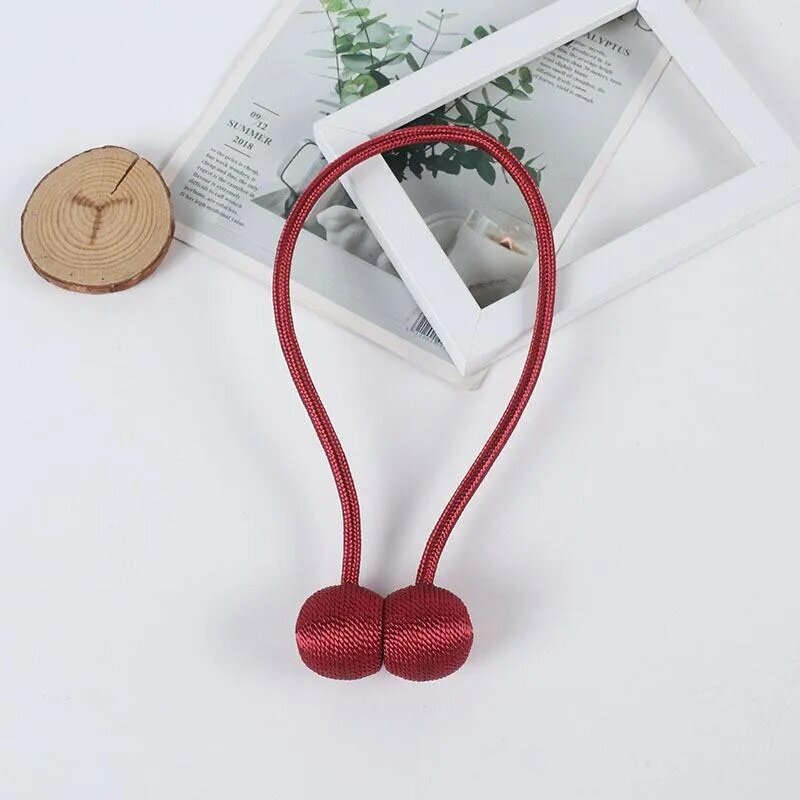 Магнитный зажим для крепления оконной занавески к задней стенке, Стяжная лента