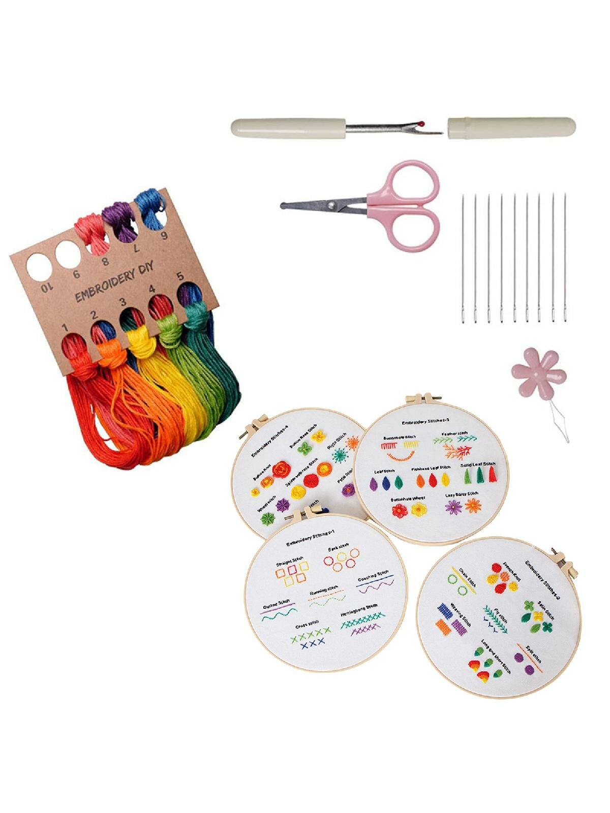 Набор для начинающих, наборы для практики вышивки крестом, вышивка ручным стежком