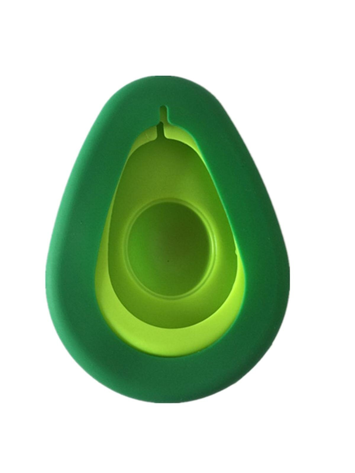 2шт творчества-силиконовые авокадо свежее-ведение Cover фруктовой консервации контейнер