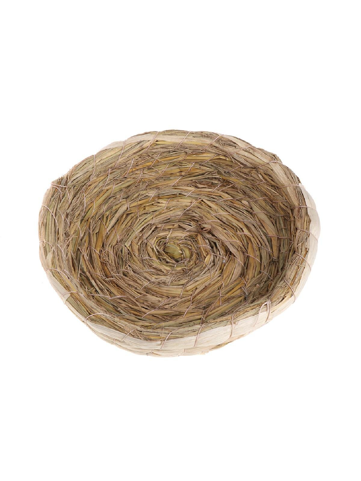 Голубиное гнездо, травяное гнездо, кукурузная шелуха, плоское дно