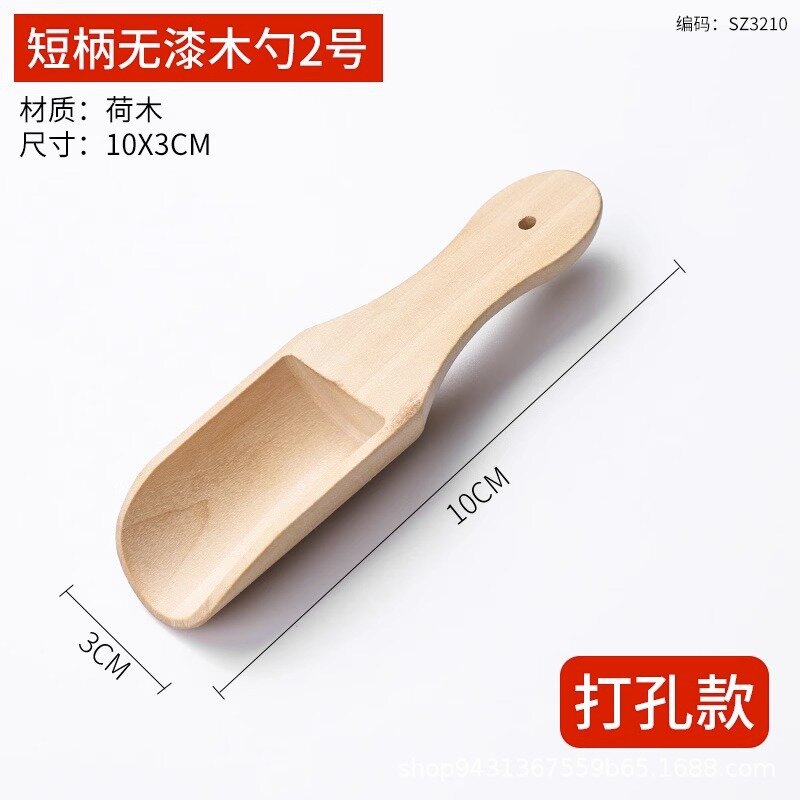 Ложка из массива дерева, чайная ложка, неокрашенная деревянная ложка для меда, мерная ложка для кофе, мерная ложка для