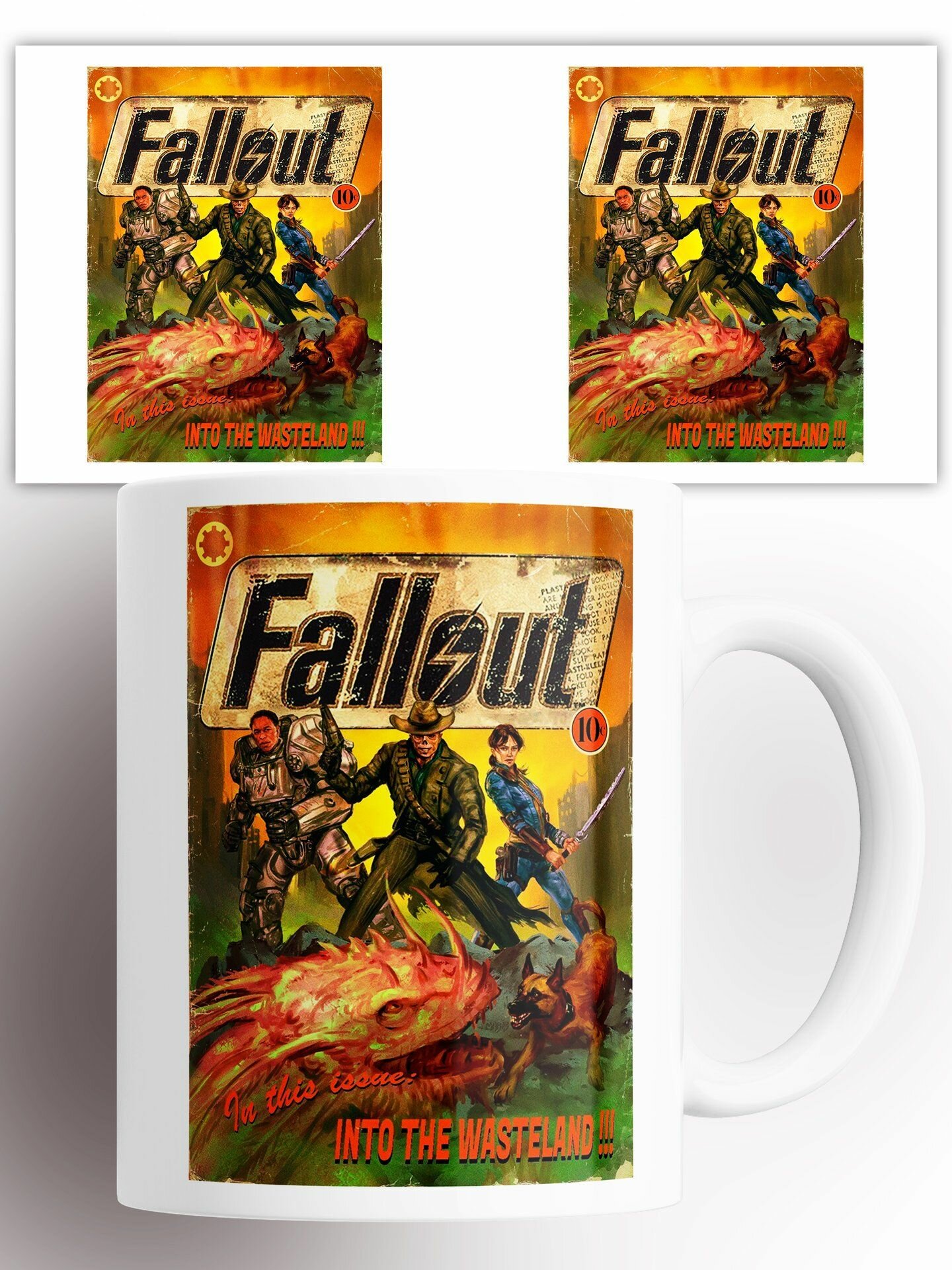 Кружка сериал Фоллаут Люси Маклин Максимус и Гуль постер 330 мл