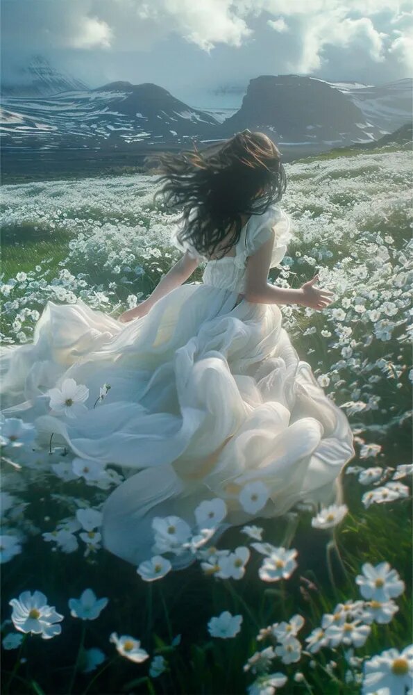 Алмазная Мозаика "Девушка-Весна" 40х50 Алмазная Вышивка / Картина Стразами, Полная Выкладка