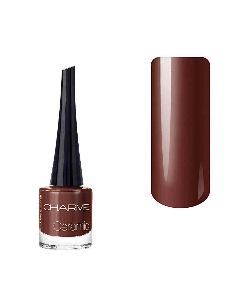Лак для ногтей Ceramic 14 Горячий шоколад матовый