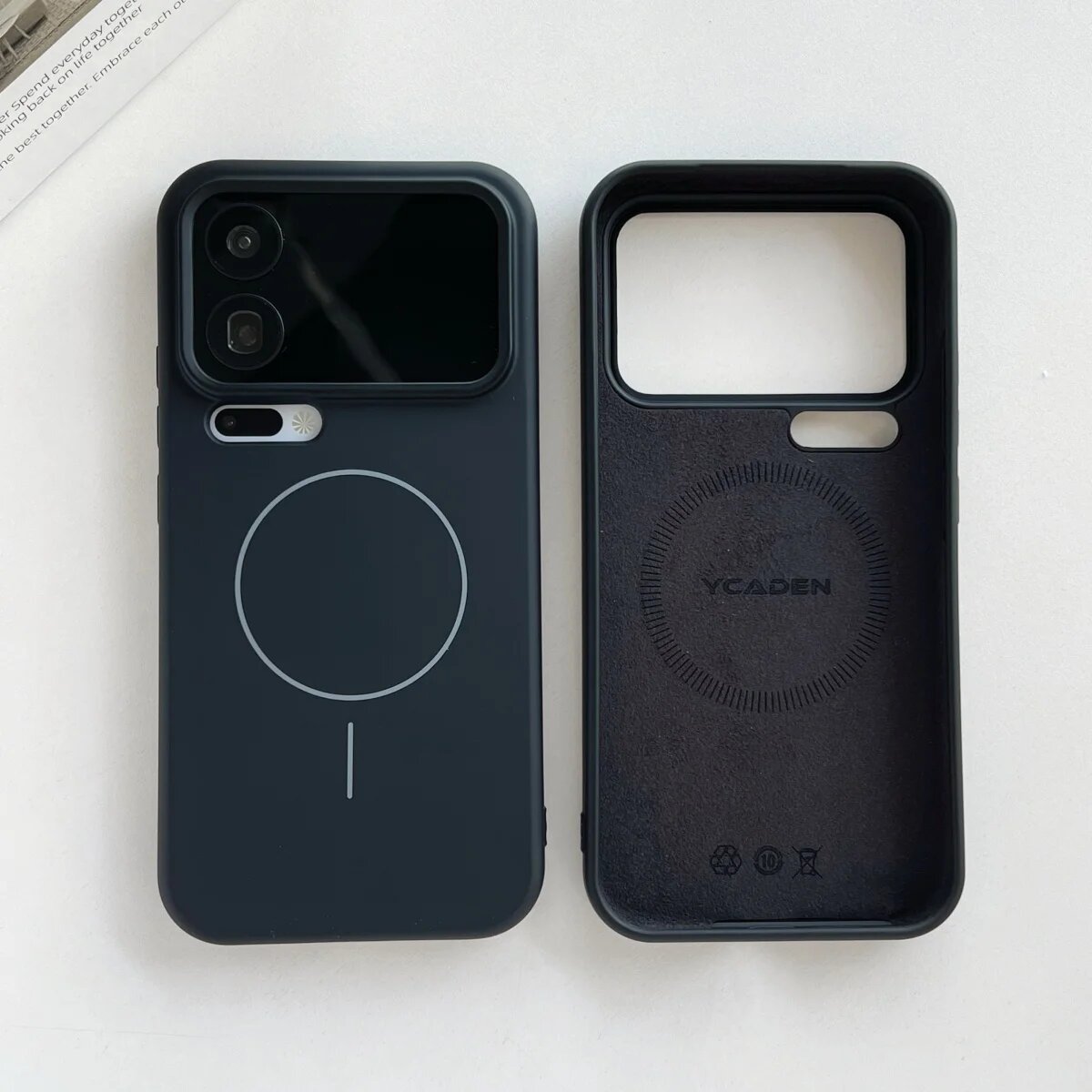 Оригинальный жидкий силиконовый чехол для Magsafe для Xiaomi 17 15 Черный, Black, For XiaoMi 14Pro