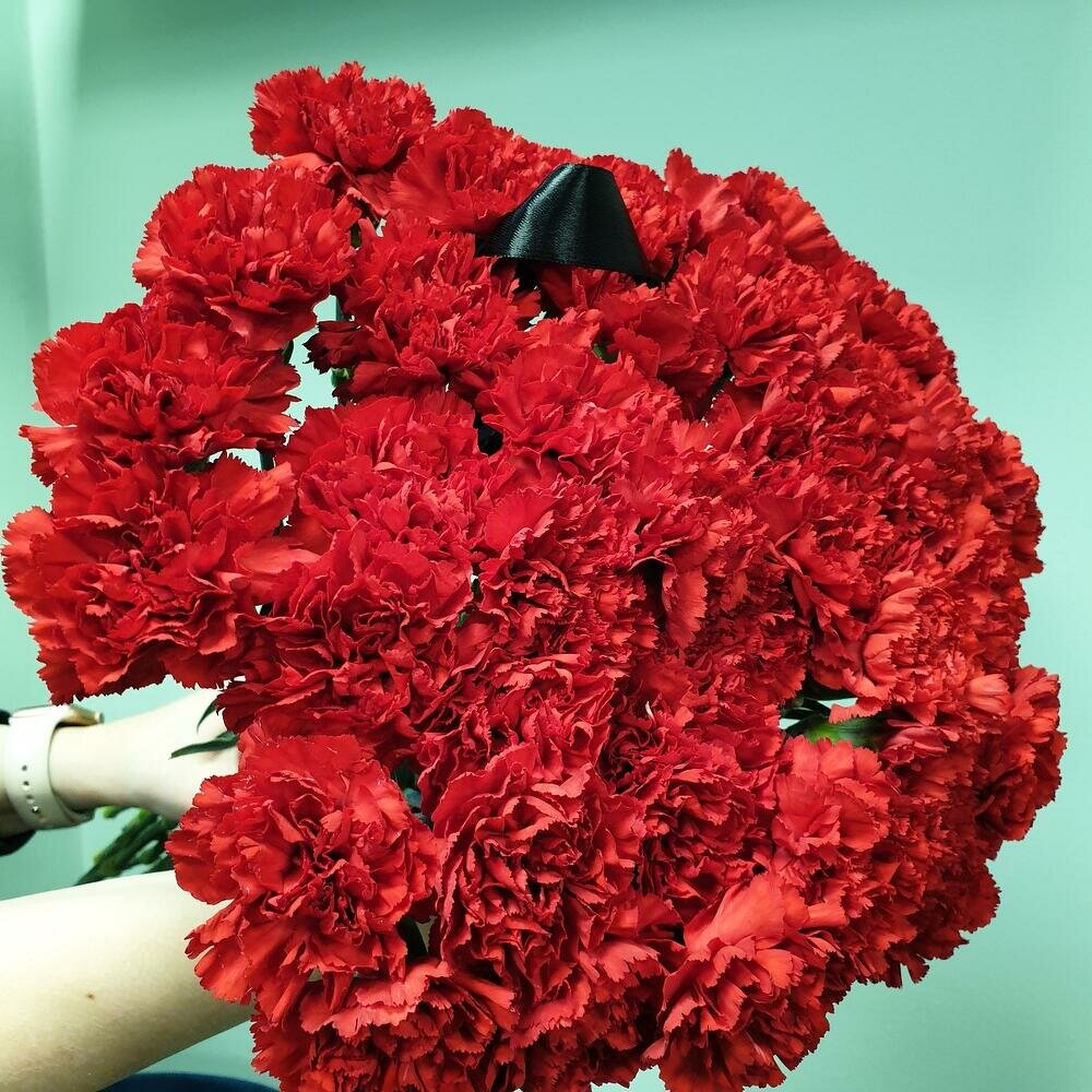 20 гвоздик с лентой на пасху, о памяти о близких От Флора Бель