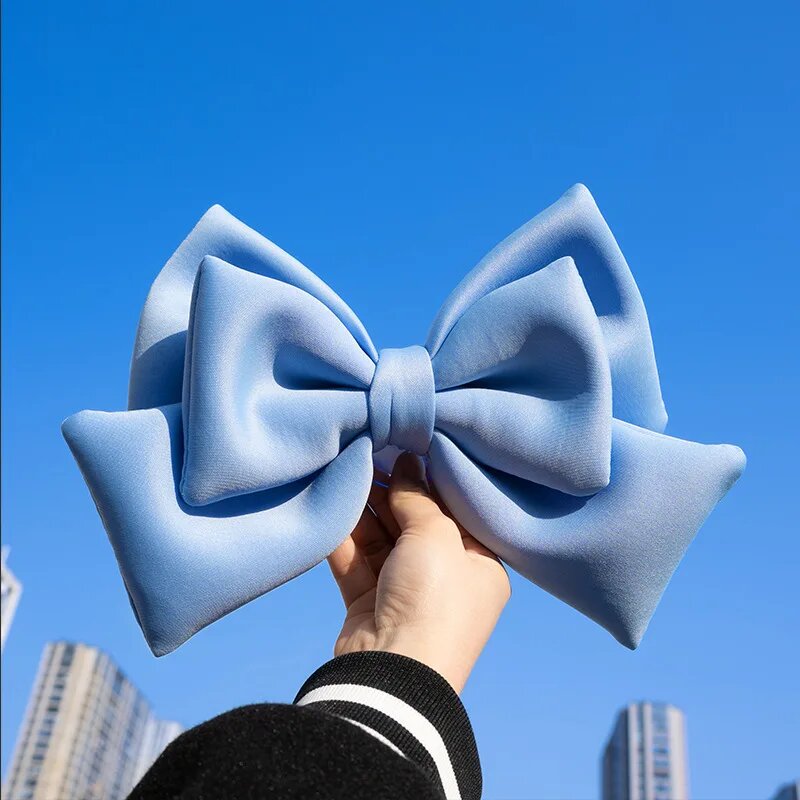 Милый бант, украшение для электромобиля, ткань с бантом для шлема, атласная лента, бант, украшение для шлема, аксессуары для мотоциклетного шлема
