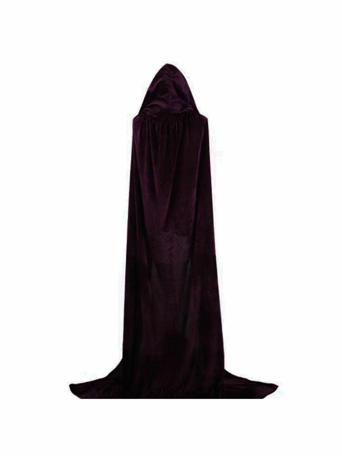 Набор ведьмовской шляпы и бархатного плаща для костюмированной вечеринки и косплея, плащ в одиночестве
