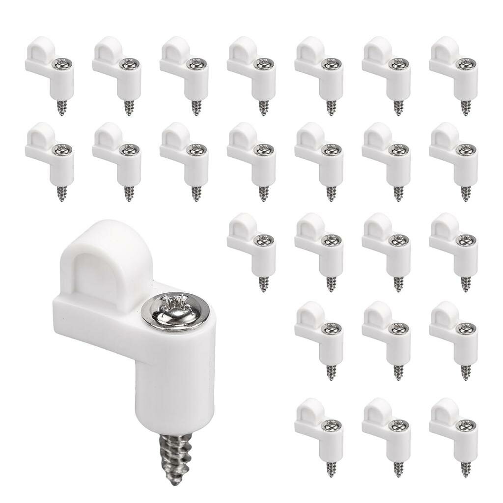 Комплект креплений для оконной сетки 24 шт, Белый