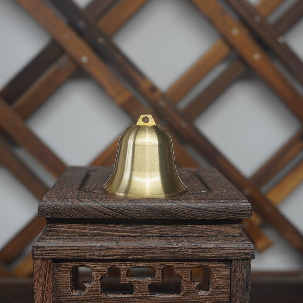 Медный колокольчик, украшение из чистого меди, медный колокольчик, латунный дверной колокольчик, большой и маленький, звук звонка от двери к двери, супер большой домашний ветряной колокольчик