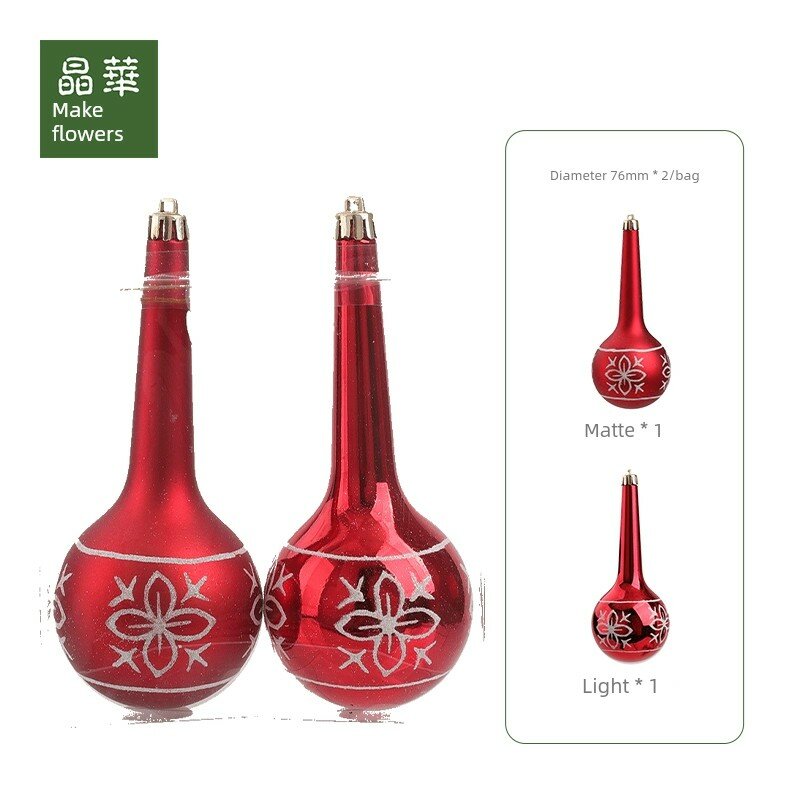 Искусственный цветок «Капля» от Jinghua, рождественский шар, подвеска необычной формы, украшение для елки, декор для