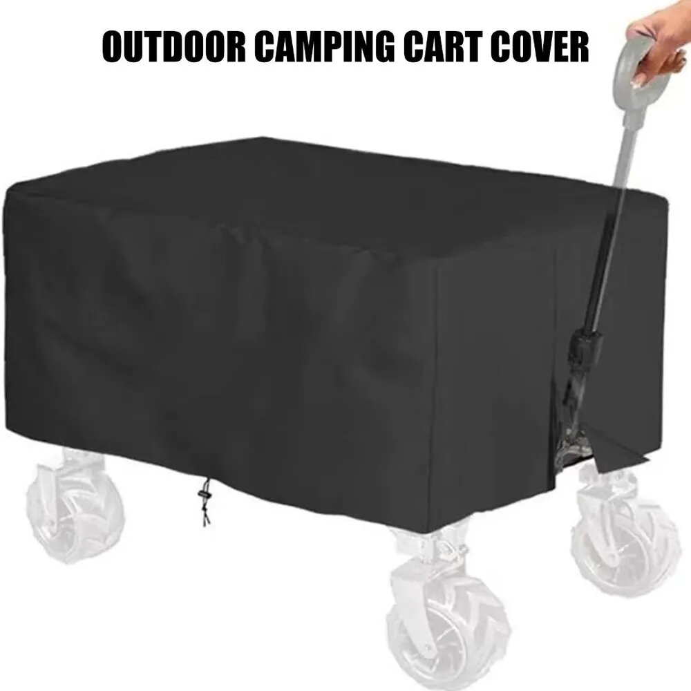 Чехол для ручной тележки, водонепроницаемая крышка тележки складная защитная защита кемпинговой