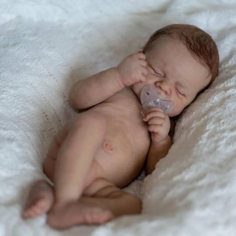 19 дюймов 48 см реалистичная кукла Реборн с закрытыми глазами, Reborn Boy Pascale