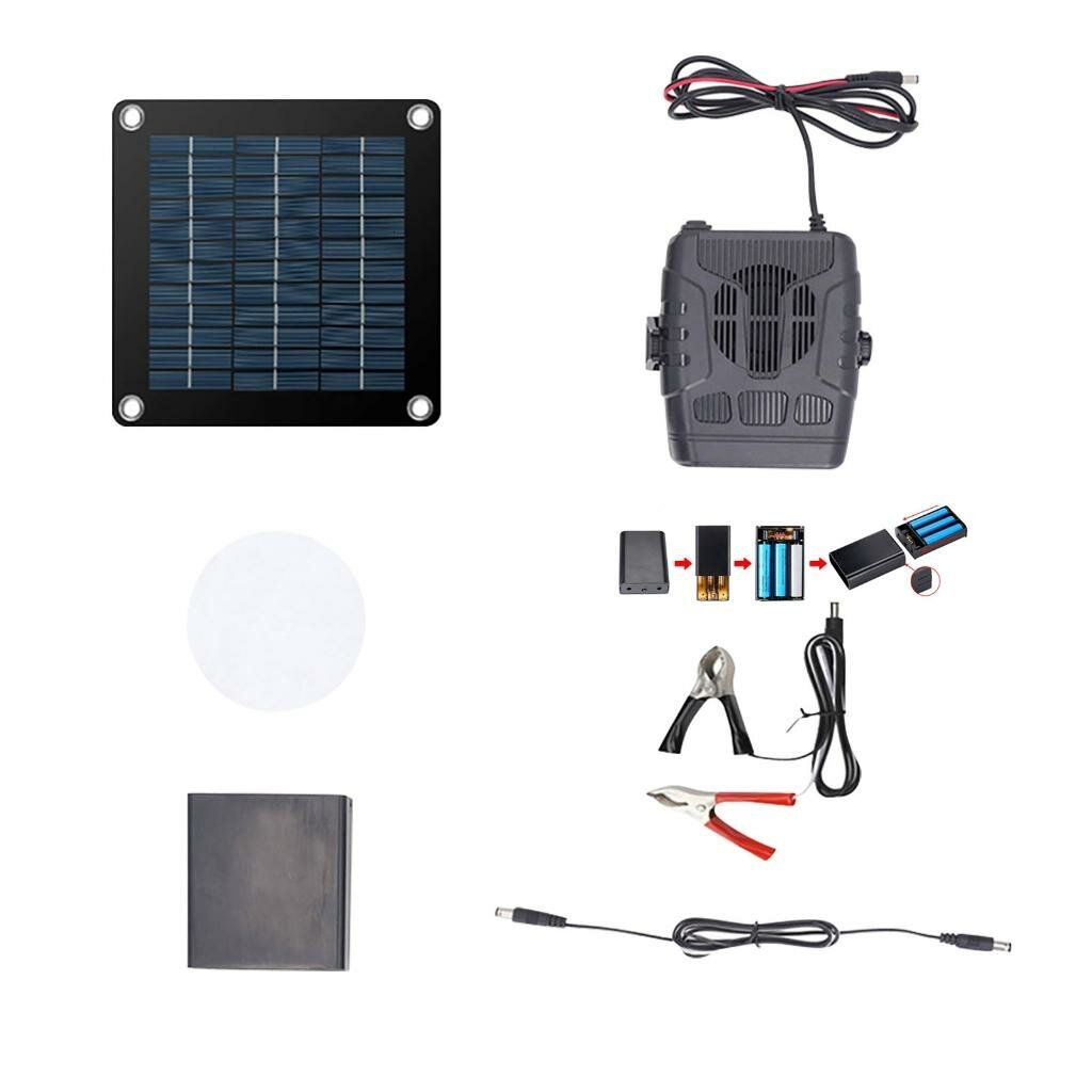 Переносная солнечная панель с USB-зарядкой для курятников и вольеров